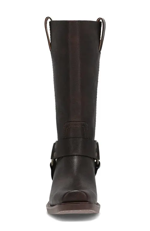 THE FRYE COMPANY Lorrie Harness Faux Leather Boot - Walnut