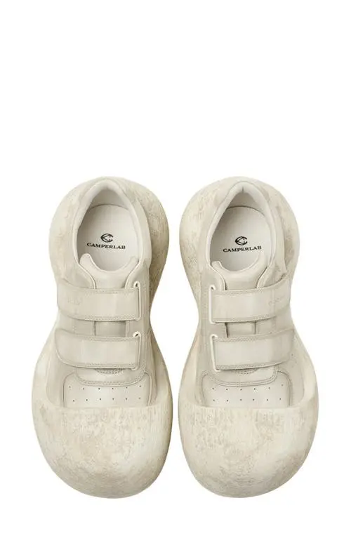 Camper Caramba Leather Sneaker - Light Grey Multi