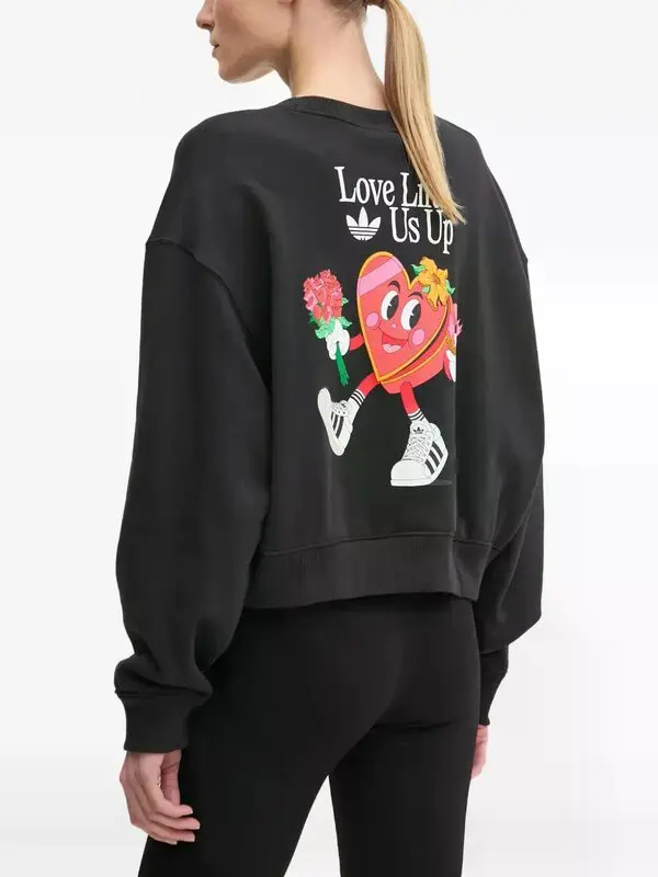 Adidas Embroidered Logo Crew Neck Sweatshirt