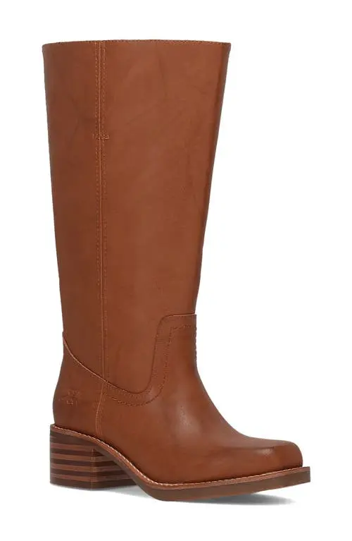 THE FRYE COMPANY Miranda 14 Faux Leather Knee High Boot - Saddle
