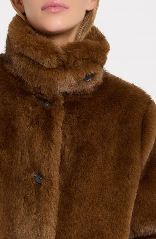 MILLY Gia Faux Fur Coat