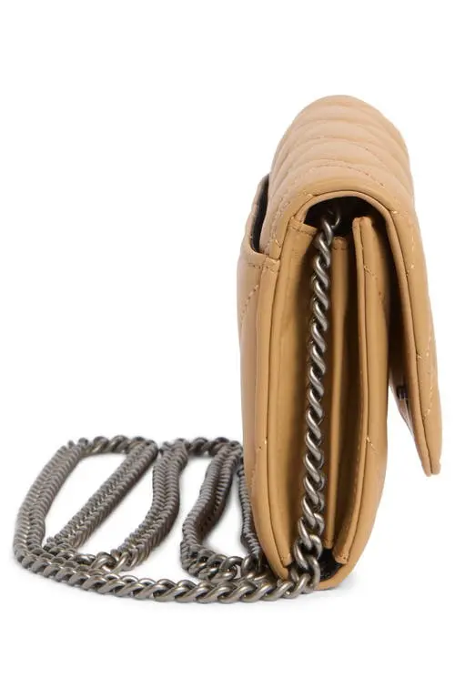 Kurt Geiger Kensington Quilted Leather Wallet On A Chain