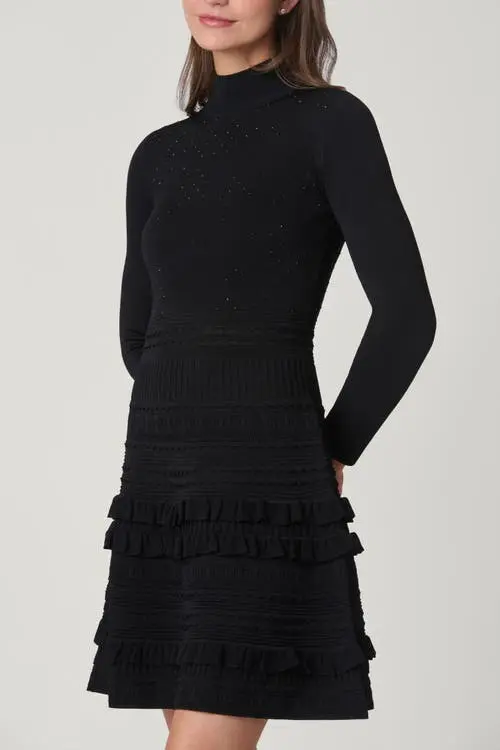 Shoshanna Crystal Embellished Knit Joie Dress
