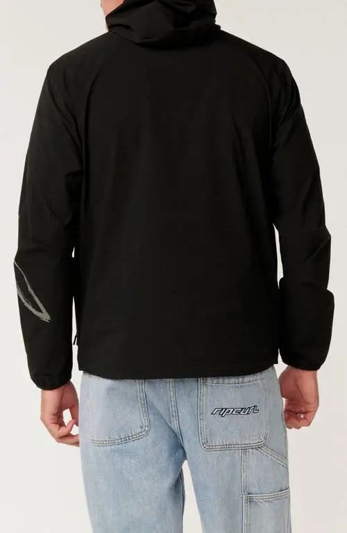 Rip Curl Eddie Would Go Spray Hooded Jacket - Black