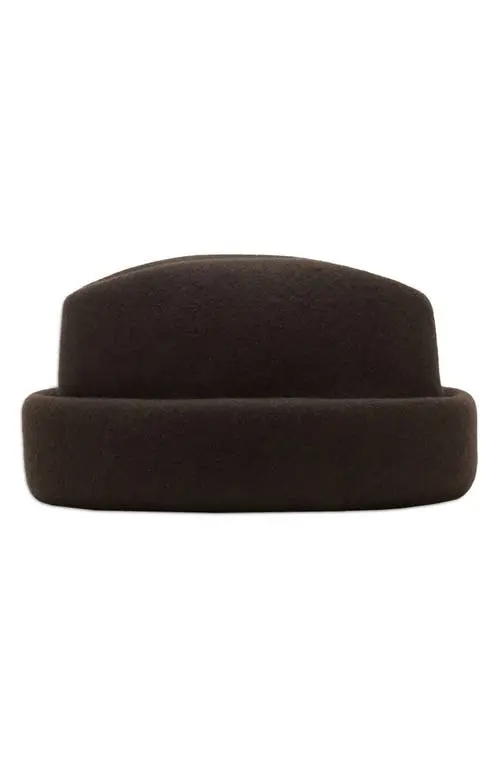 Mango Wool Round Hat - Chocolate