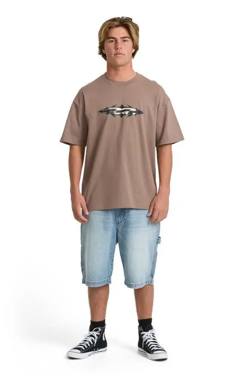 BILLABONG Immortal Diamonds Oversize Cotton Graphic T-shirt