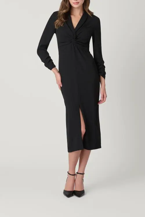 Shoshanna Lightweight Stretch Crepe Corey Dress - Jet