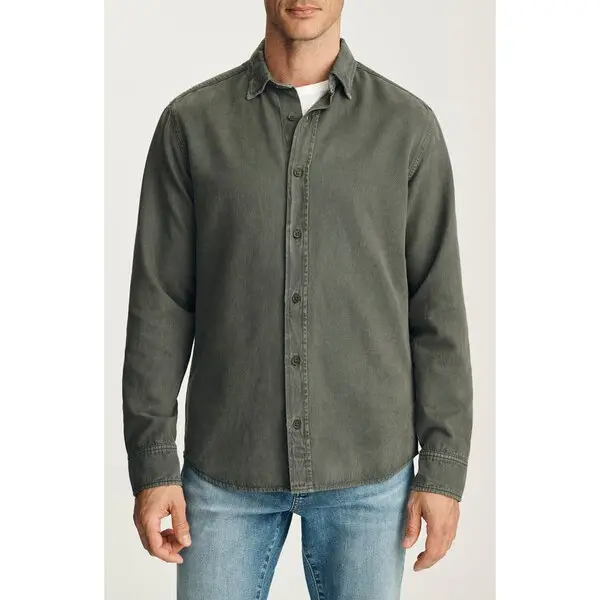 34 Heritage Tencel Lyocell Blend Long Sleeve Button Up Shirt