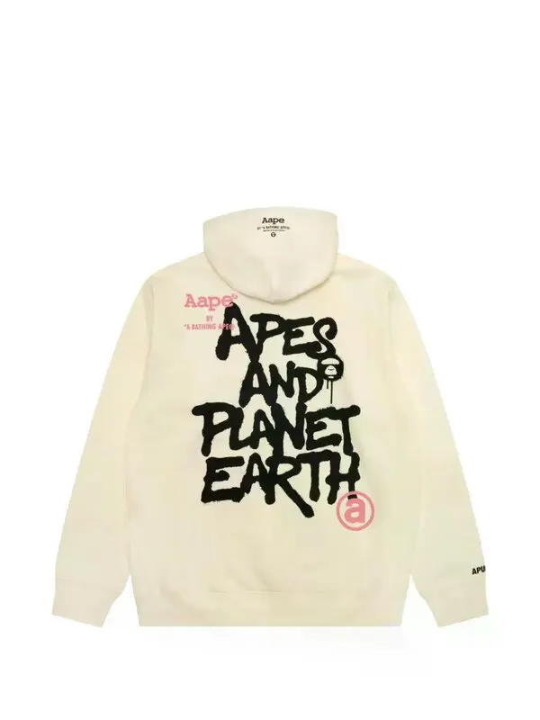 AAPE BY *A BATHING APE Moonface Graphic-print Hoodie