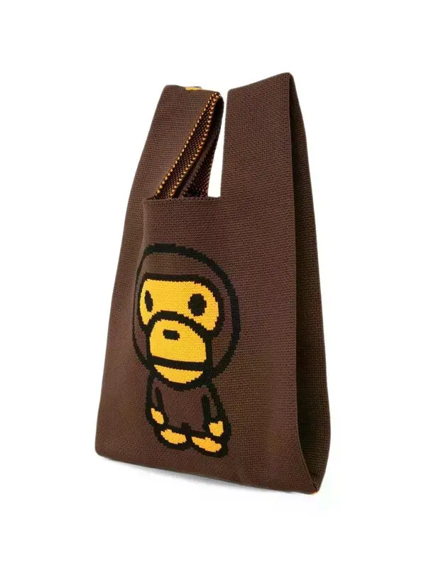 A BATHING APE Medium Baby Milo Reversible Knitted Tote Bag