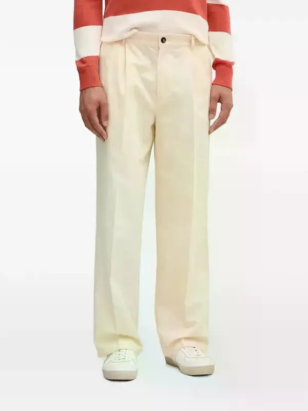 BENETTON Pleated Straight-leg Trousers