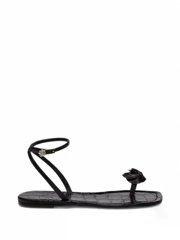 Magda Butrym Crocodile-effect Rose Sandals