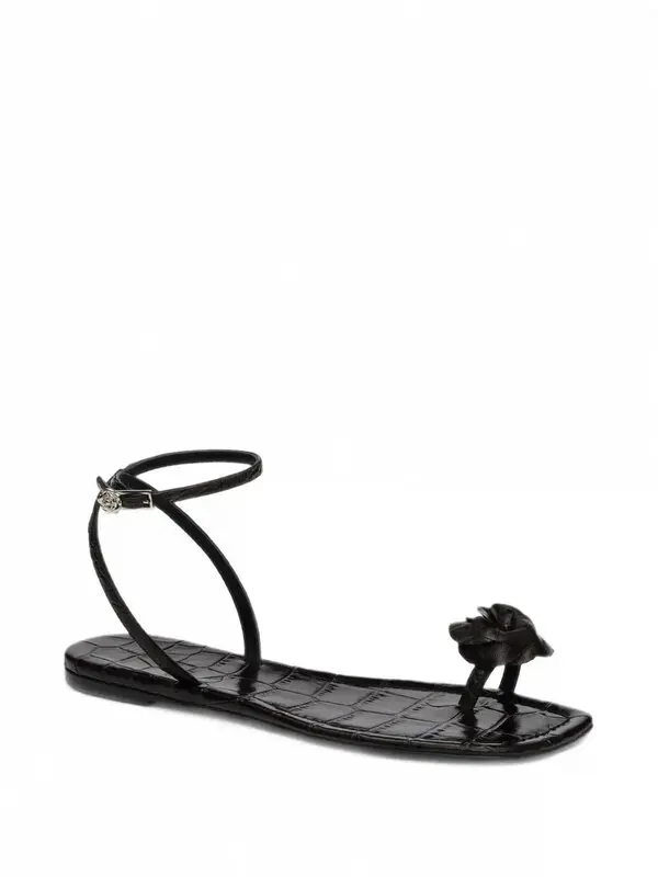 Magda Butrym Crocodile-effect Rose Sandals