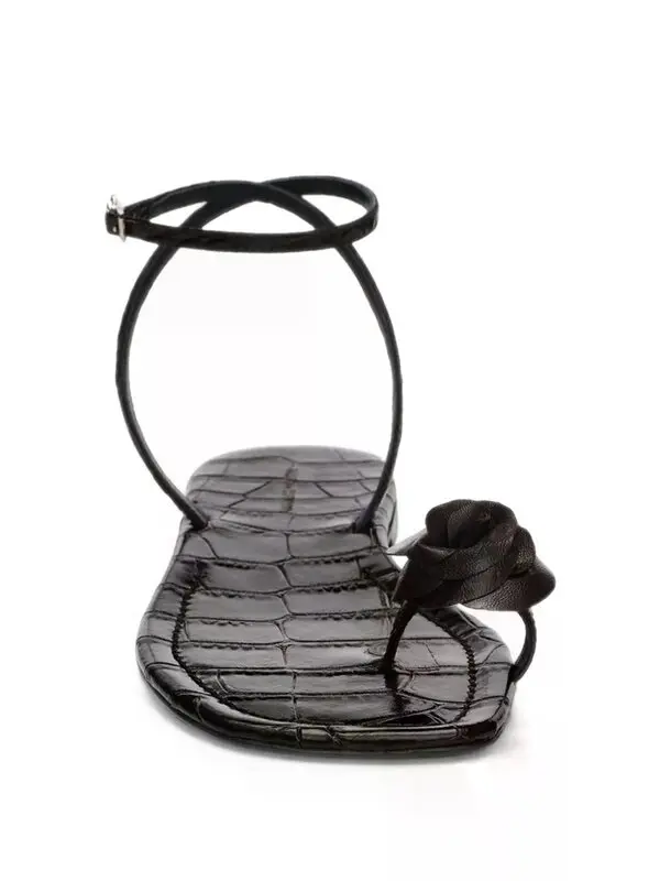 Magda Butrym Crocodile-effect Rose Sandals