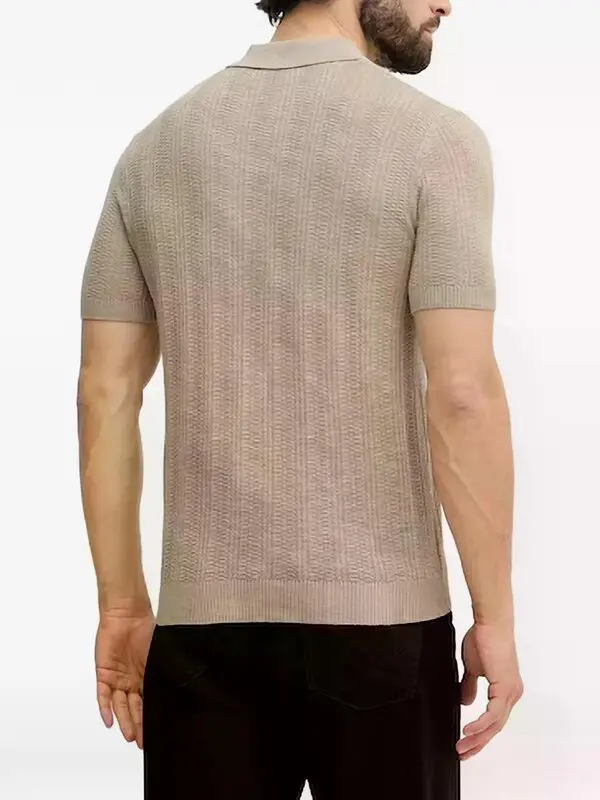 BENETTON Textured-knit Polo Shirt