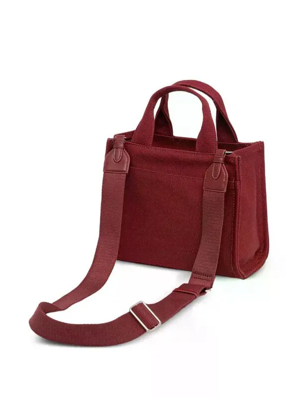 Dkny Small Hadlee Logo-print Canvas Tote Bag - Red