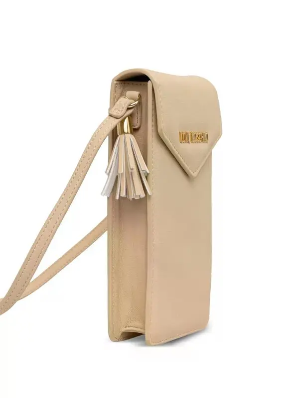 Moschino Logo-plaque Tassel-detail Phone Bag