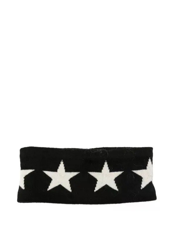 Goldbergh Cosmic Star-intarsia Headband - Black