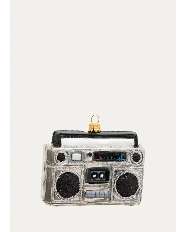IMPULS Retro Boombox Glass Ornat - Multi