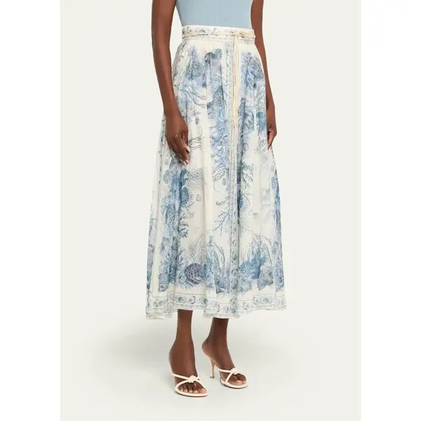 Zimmermann Wanderlust A-line Maxi Skirt
