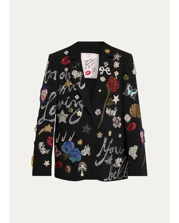 Cinq À Sept Greatest Hits Embellished Blazer