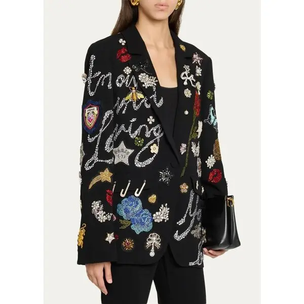 Cinq À Sept Greatest Hits Embellished Blazer