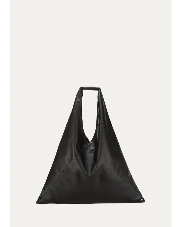 MAISON MARGIELA Classic Japanese Leather Shoulder Bag - Black