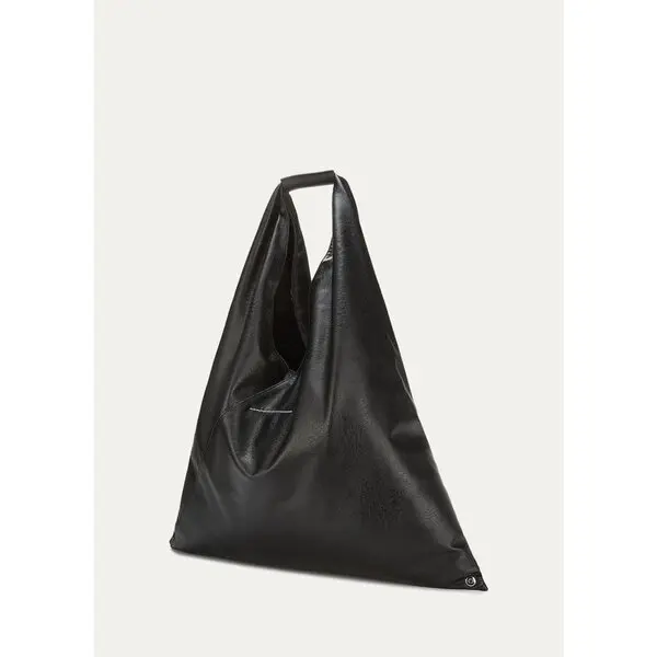 MAISON MARGIELA Classic Japanese Leather Shoulder Bag - Black