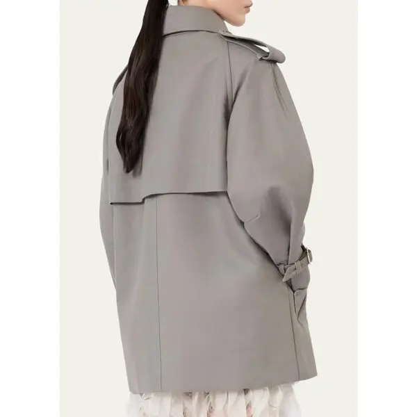Max Mara Cacio Double-breasted Cotton Duster Coat