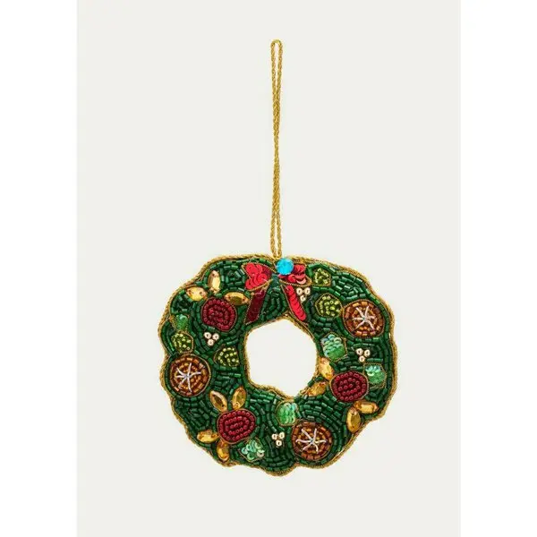 SUDHA PENNATHUR Beaded Wreath Ornat
