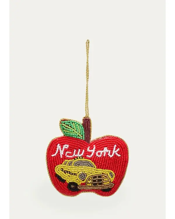 SUDHA PENNATHUR Ny Glass Beaded Apple Taxi Ornat - Multi