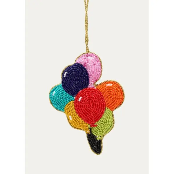 SUDHA PENNATHUR Beaded Balloons Christmas Ornat