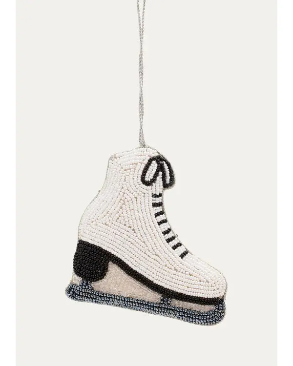 SUDHA PENNATHUR Ice Skate Beaded Ornat