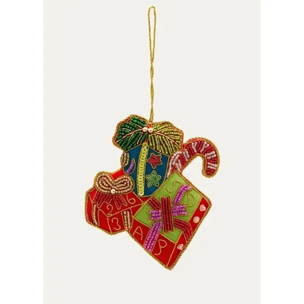SUDHA PENNATHUR Boxes Of Presents Beaded Ornat