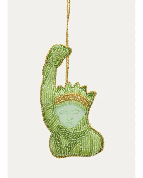SUDHA PENNATHUR Statue Of Liberty Beaded Ornat - Multi