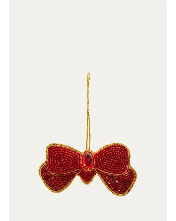 SUDHA PENNATHUR Beaded Bow Ornat