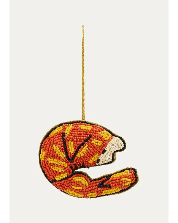 SUDHA PENNATHUR Embellished Shrimp Christmas Ornat