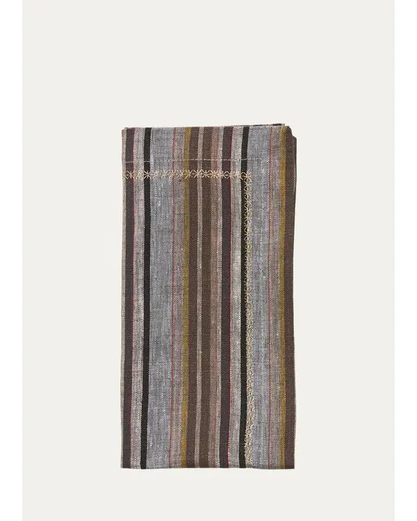 KIM SEYBERT Windsor Striped-linen Napkin