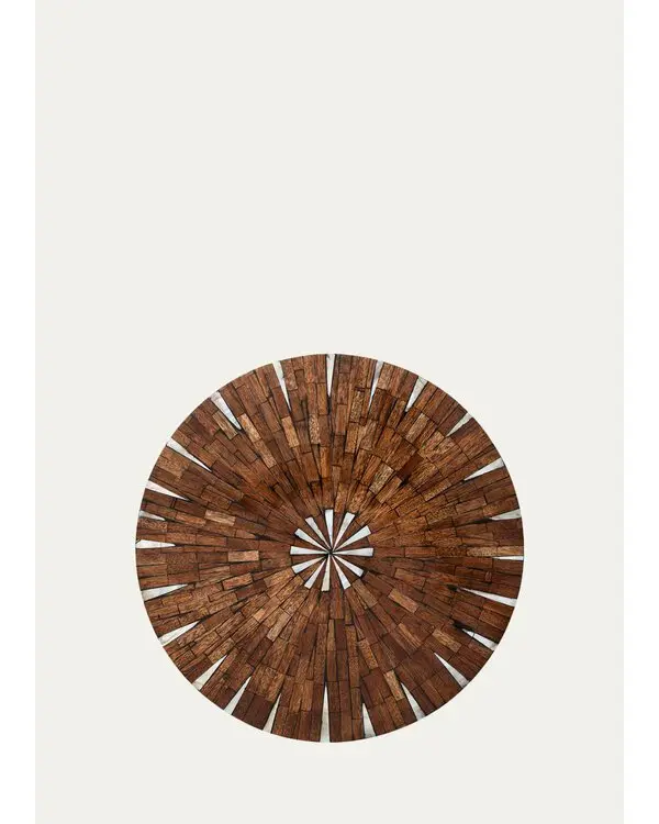 KIM SEYBERT Halo Wood Placemat - Brown Multi