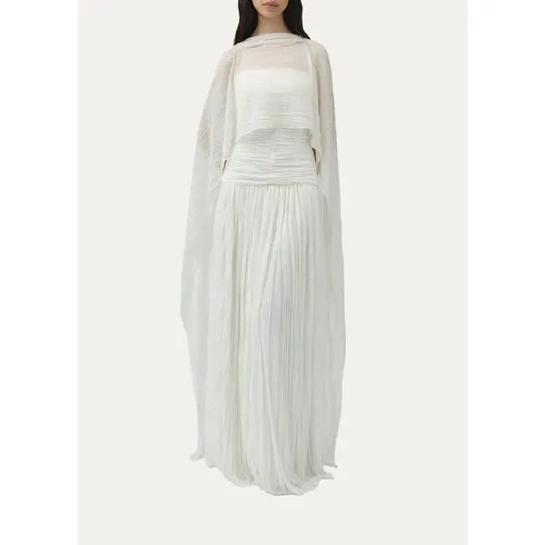 Simkhai Genoa Sheer Jersey Cape