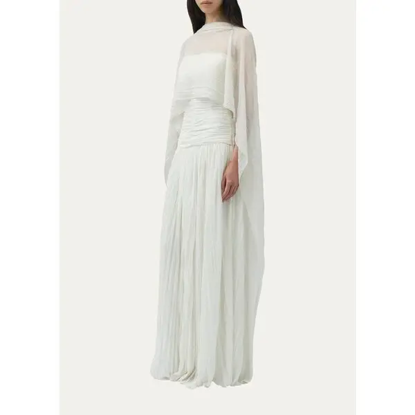 Simkhai Genoa Sheer Jersey Cape