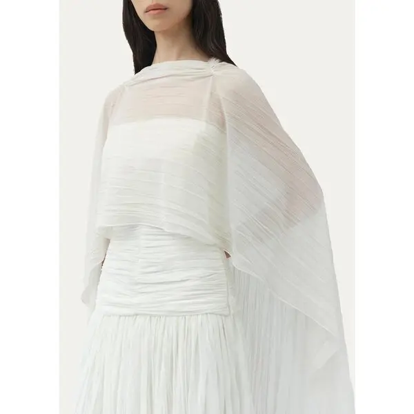 Simkhai Genoa Sheer Jersey Cape