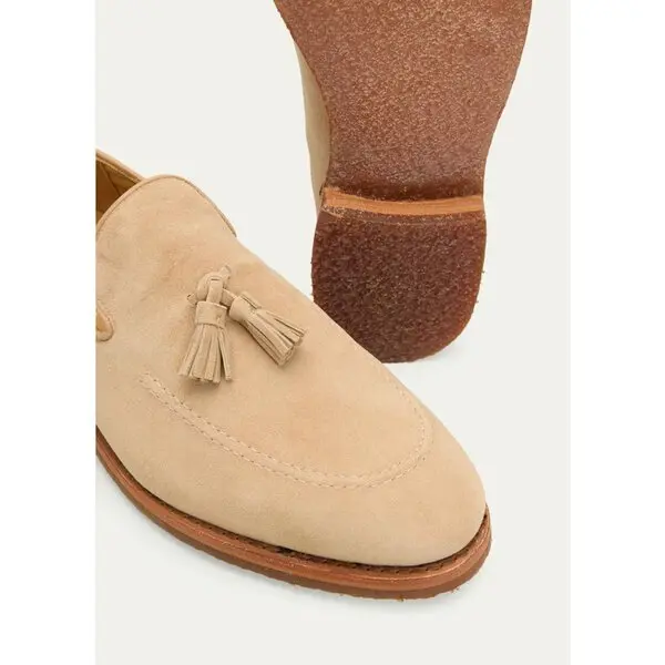 Allen Edmonds Rand Suede Tassel Loafers