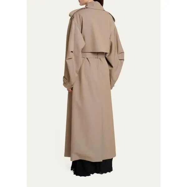 Gabriela Hearst Tellus Belted Long Trench Coat