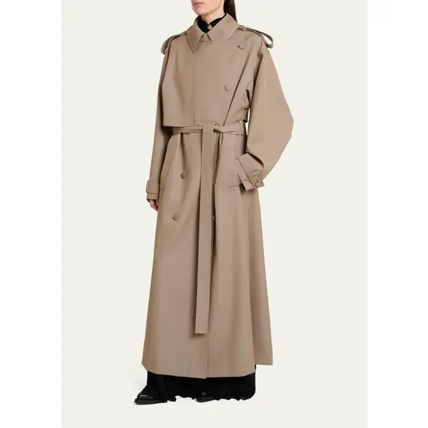 Gabriela Hearst Tellus Belted Long Trench Coat