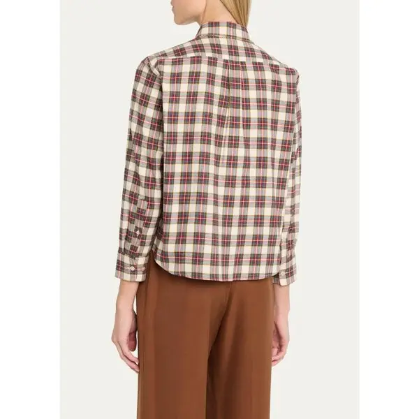 Dries Van Noten Check Cotton Flannel Button-down Shirt