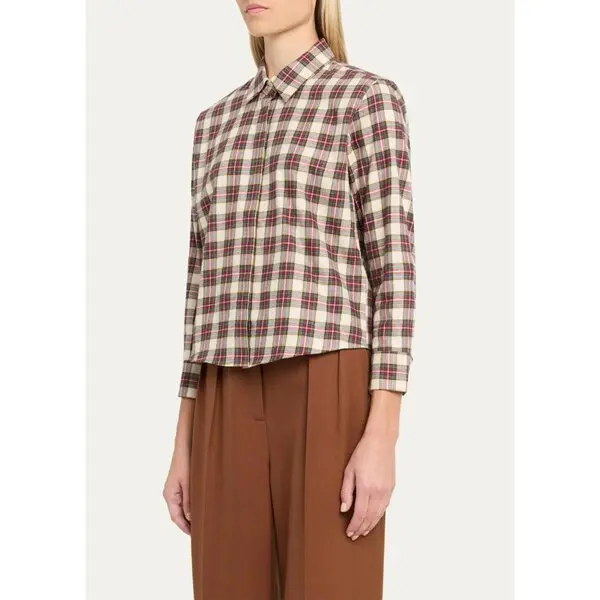Dries Van Noten Check Cotton Flannel Button-down Shirt