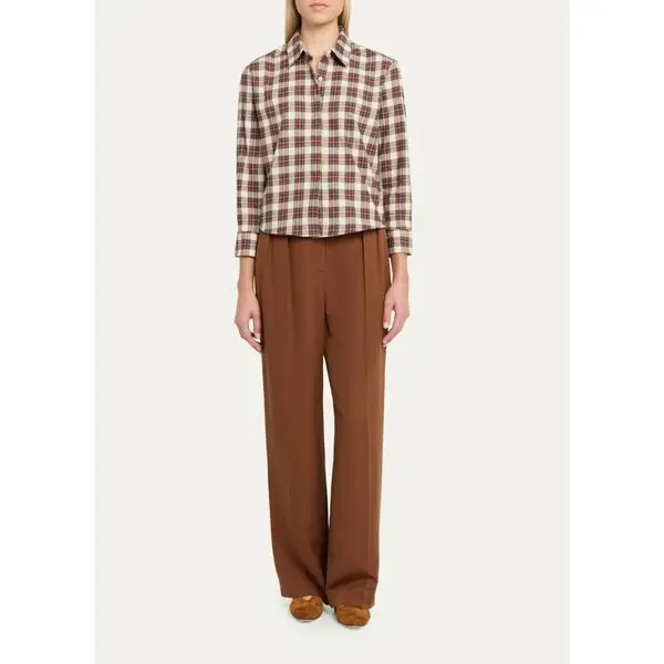 Dries Van Noten Check Cotton Flannel Button-down Shirt