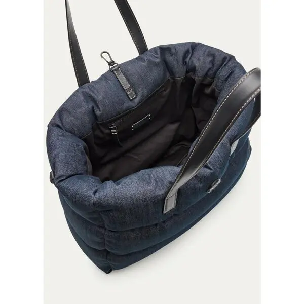 Moncler New Caradoc Quilted Denim Tote Bag