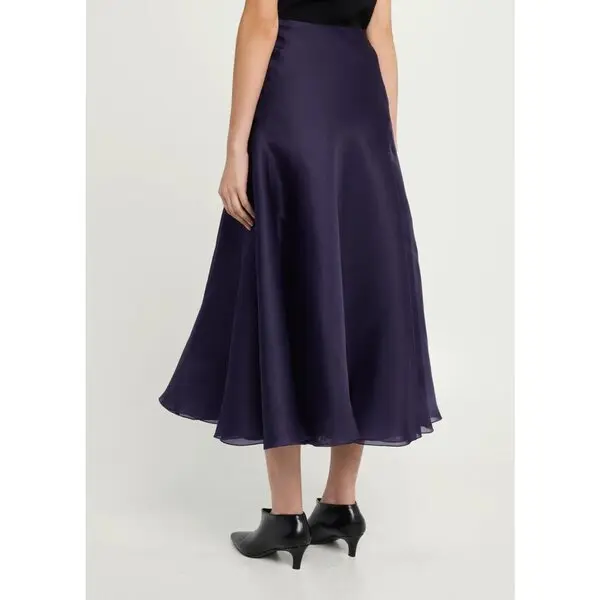 Akris Silk Organza A-line Midi Skirt